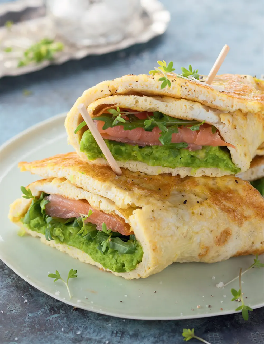 Delicious Omelette Wraps With Smoked Salmon: A Healthy Breakfast Option ...